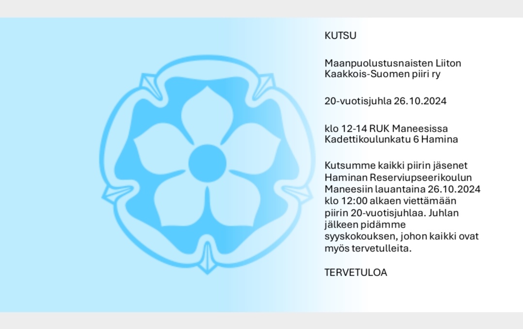 KUTSU - MNL - Kaakkois-Suomen Piiri ry