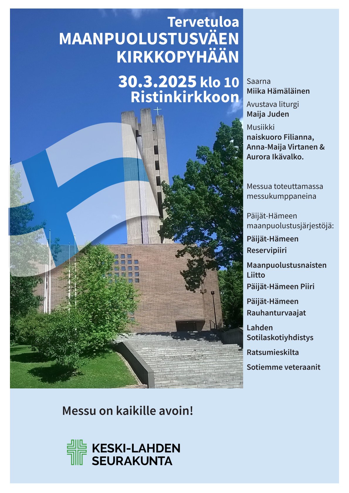 Maanpuolustusväen kirkkopyhä - MNL - Päijät-Hämeen Piiri