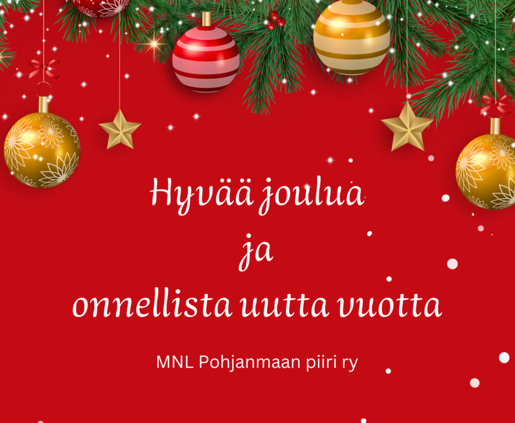 Pohjanmaan piirin joulutervehdys - MNL - Pohjanmaan piiri ry